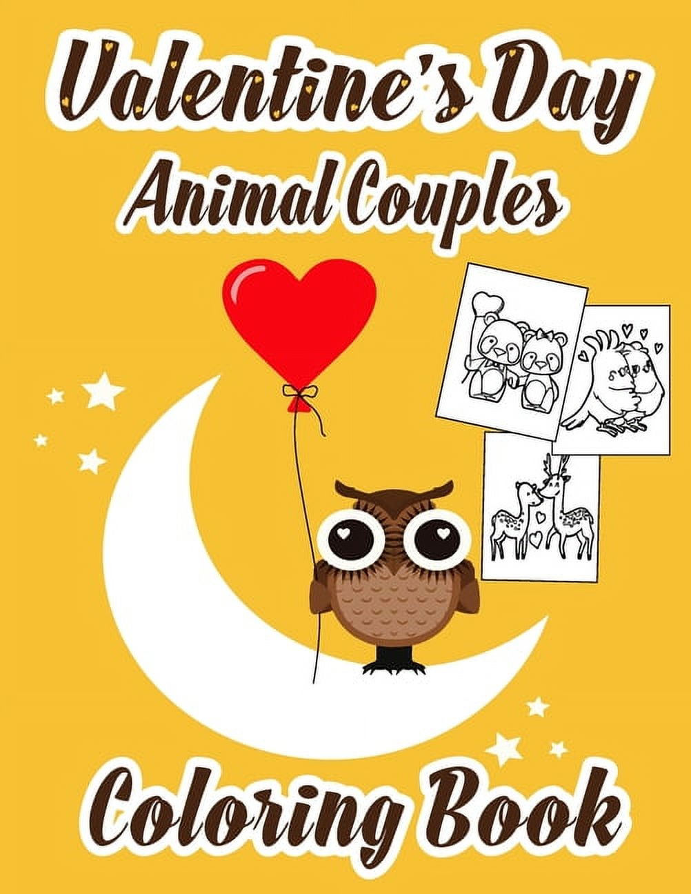 Valentine's Day Animal Couples Coloring Book: +30 Cute and Fun Animal ...