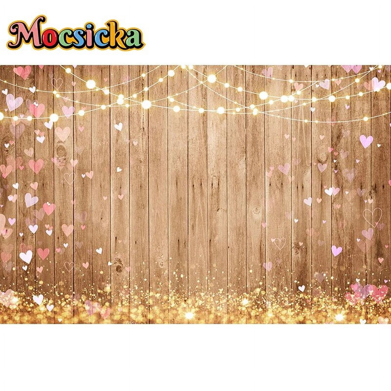 Valentine's Day Backdrop Red Heart Rose Wedding Sweet Confession ...