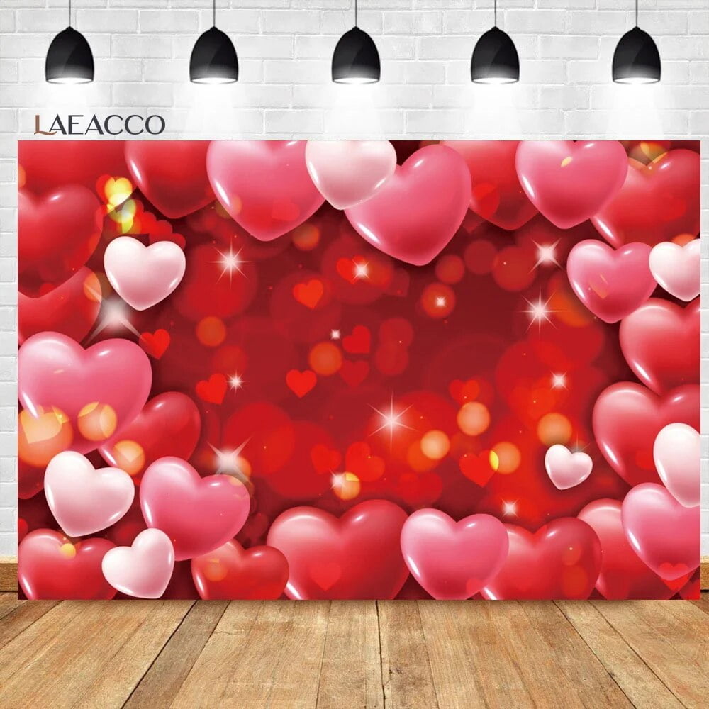 Valentine's Day Background Red Love Sweet Heart Newlyweds Wedding Anniversary Portrait ...