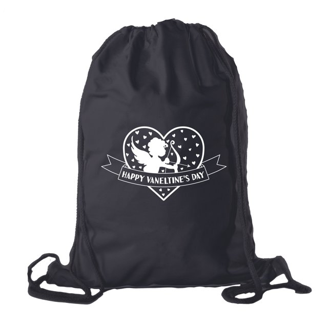 Valentine's Day Bags, Cotton Drawstring Cinch Backpacks, Valentines Day ...