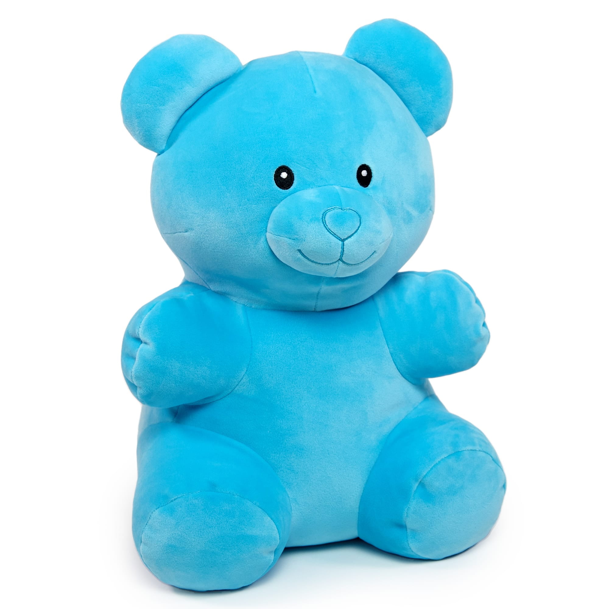 Valentine's Day Blue Gummy Bear Plush, 16 in - Walmart.com