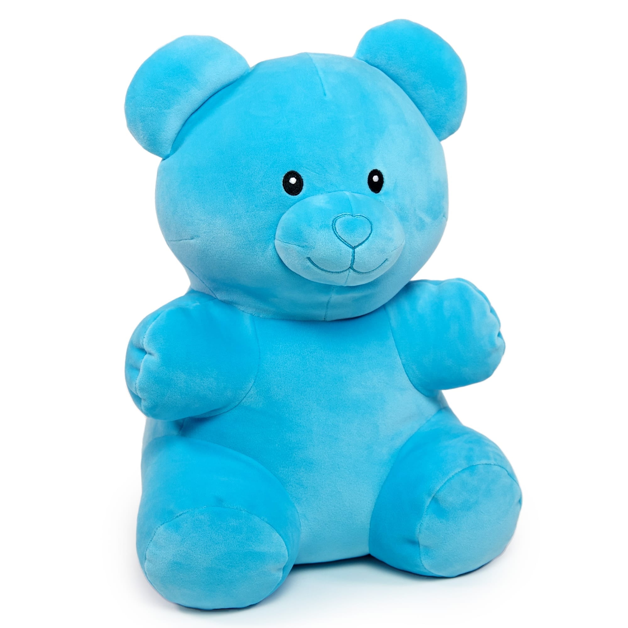 Valentine's Day Blue Gummy Bear Plush, 16 in - Walmart.com