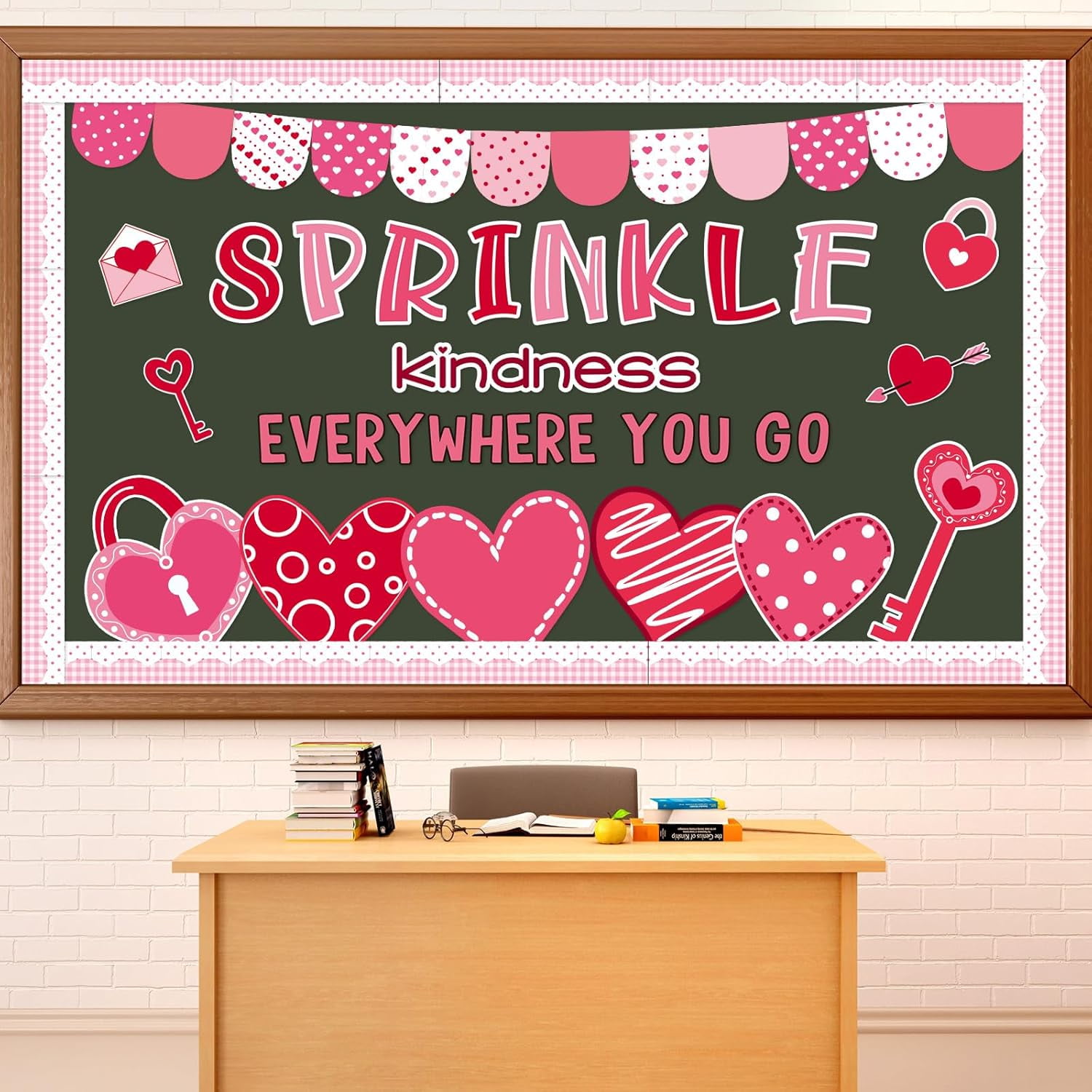 Valentine’s Day Bulletin Board Decorations Set Sprinkle Kindness ...