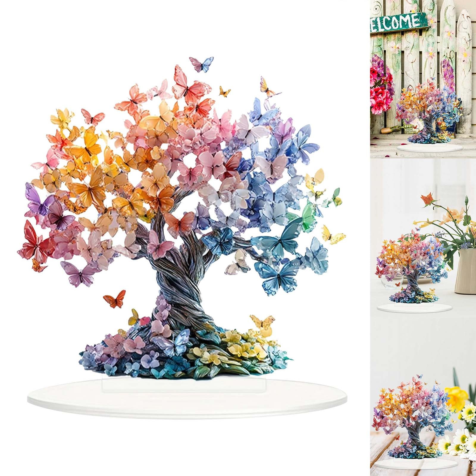 Valentine's Day Butterfly Tree Tree Of Life 2D Acrylic Tabletop ...