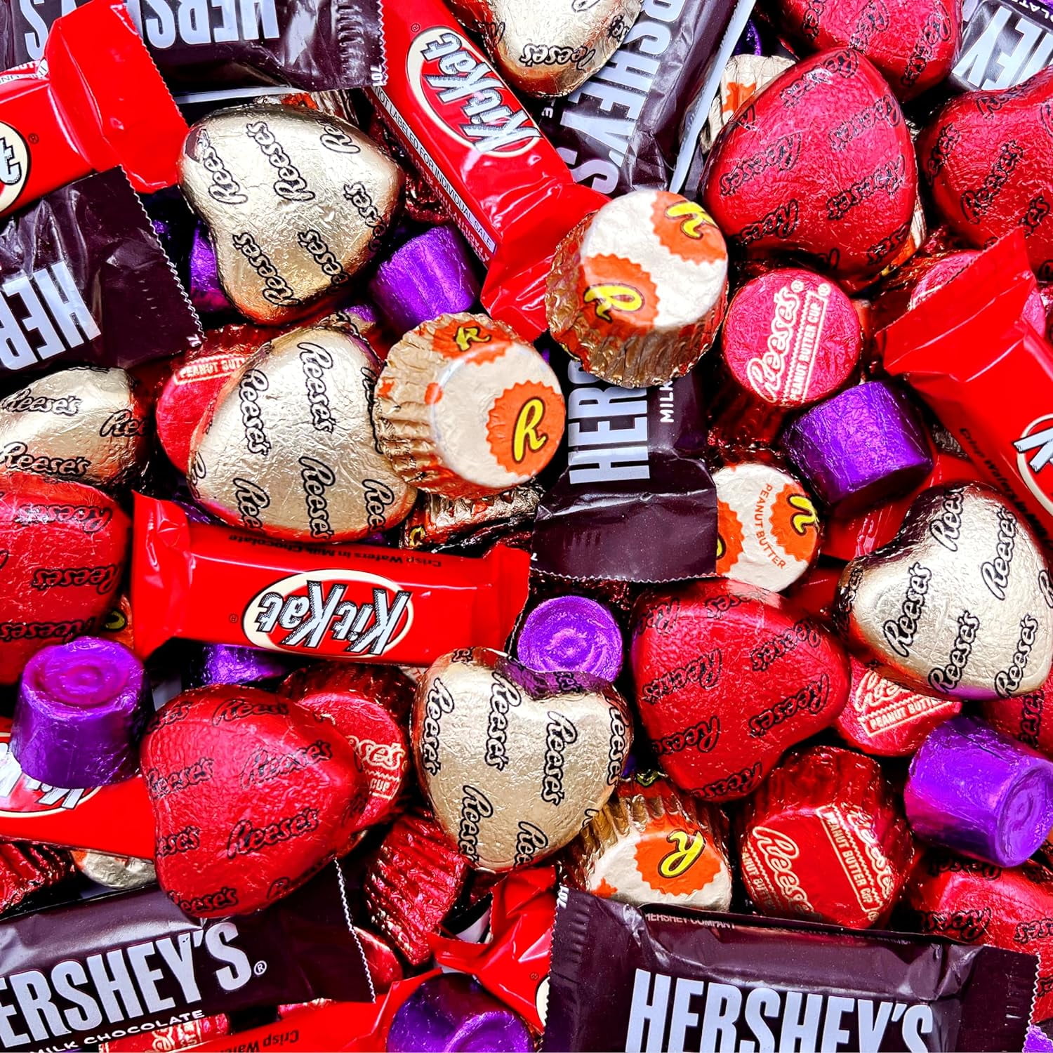 HERSHEY'S, KITKAT, ROLO Miniature Chocolate Candy Assortment, Bulk 3 ...