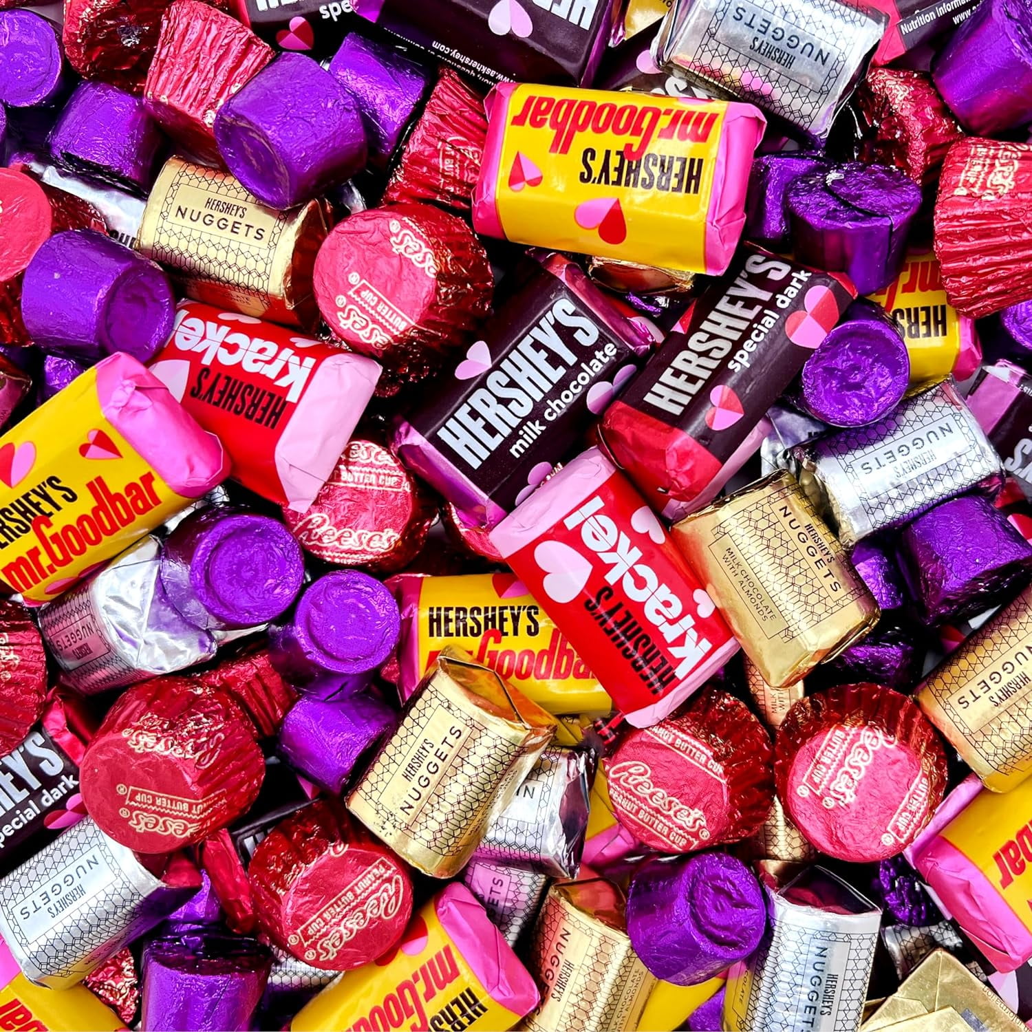 HERSHEY'S, REESES, KITKAT, ROLO Valentine's Day Chocolate Assortment, 2 ...