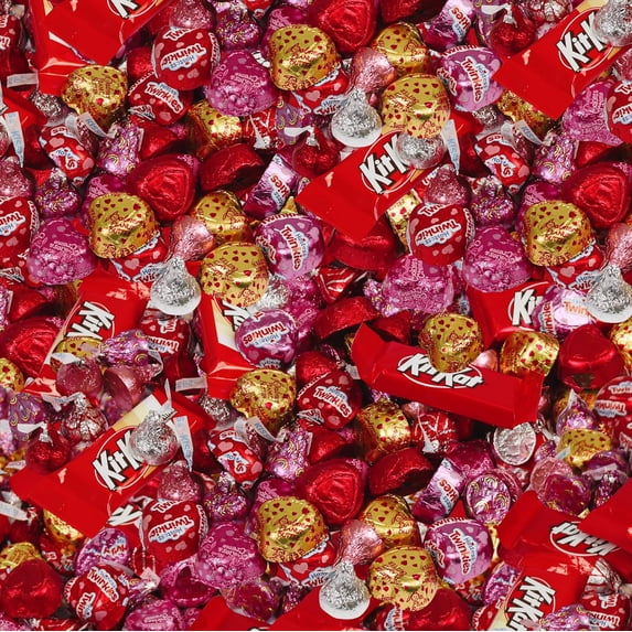 Valentine’s Day Chocolate Variety Pack, 2 lb Bulk Individually Wrapped ...