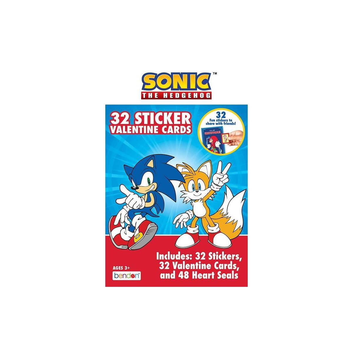 Valentine's Day Classroom Exchange Cards - Sonic the Hedgehog - 32 ct ...