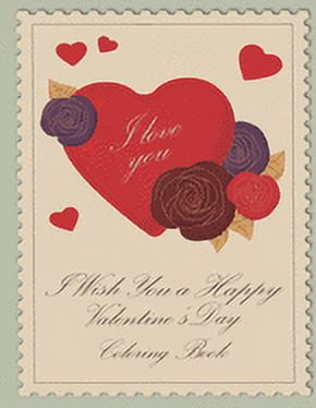 Valentine's Day Coloring Book: 50 Images Stress Management Coloring ...