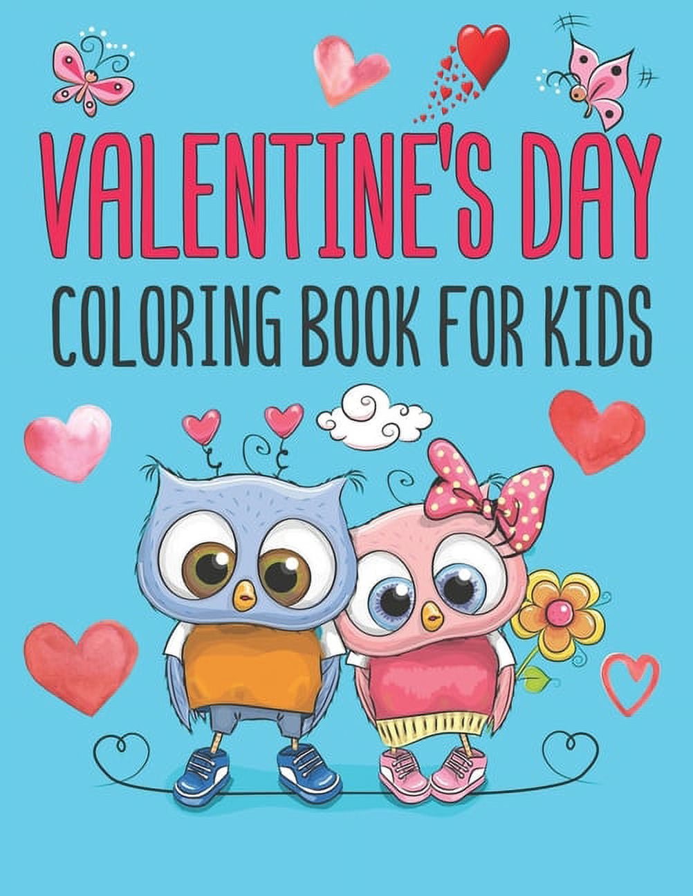 Valentine's Day Coloring Book For Kids: Coloring Activity for kids Cute ...