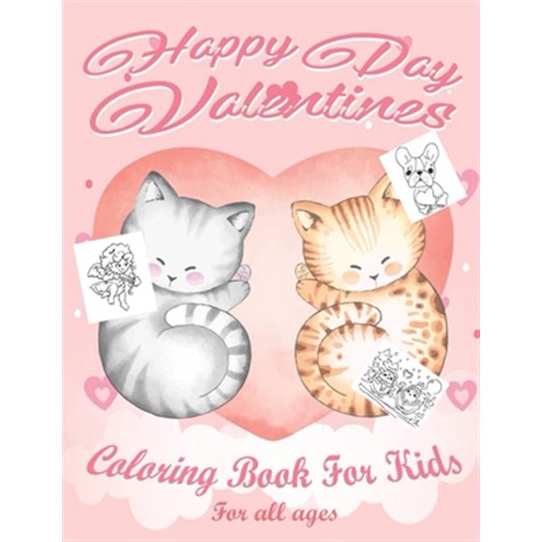 valentine's day animal coloring pages