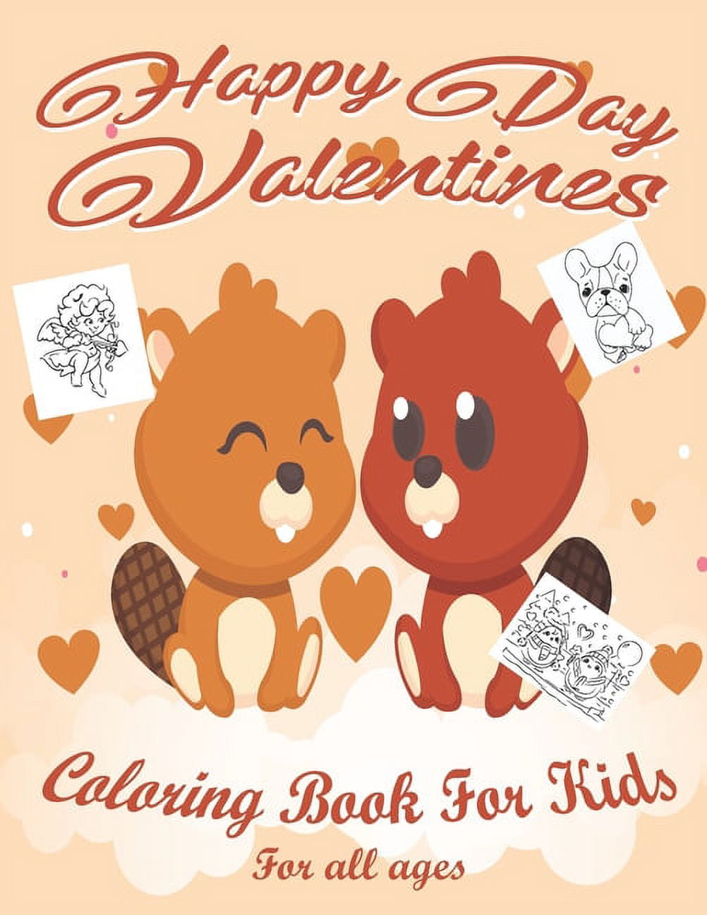 Valentine's Day Coloring Book for Kids: Lovely animals coloring books ...