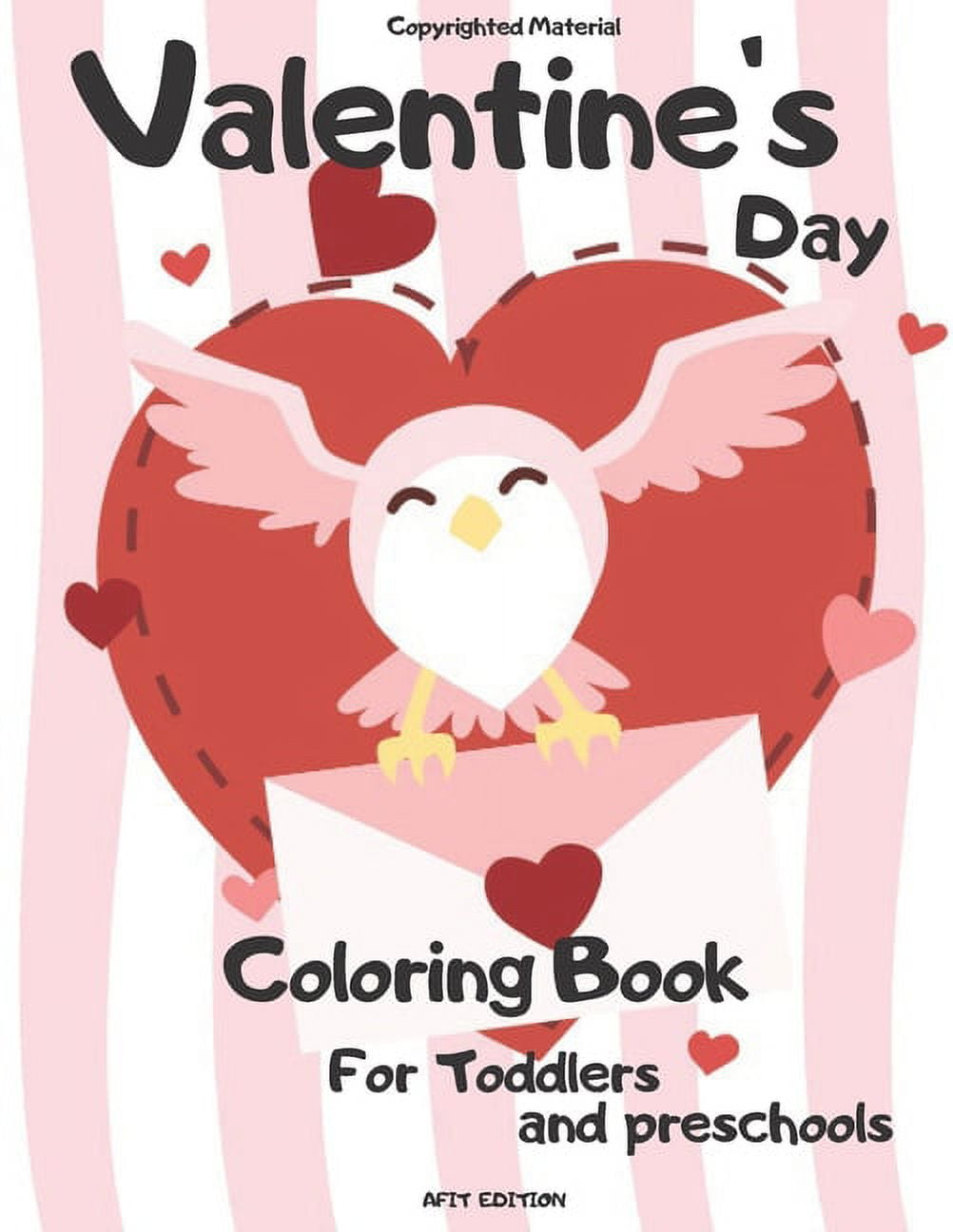 Valentine's Day Coloring Book For Toddlers and preschools: Fun & Big ...