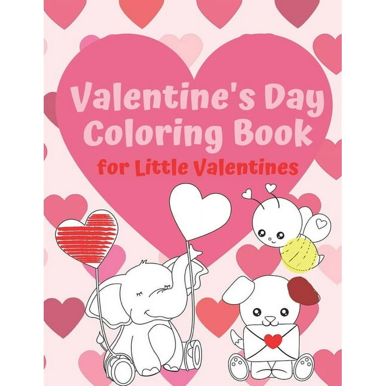 valentine coloring pages simple