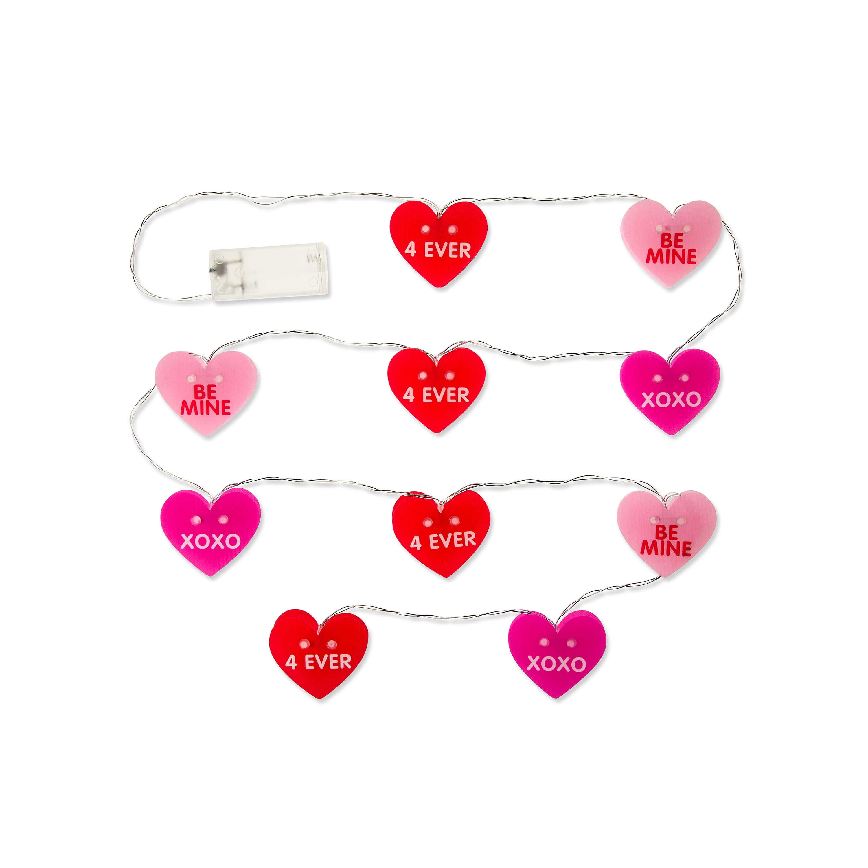 Valentine's Day Conversation Hearts LED String Lights, by Way To ...