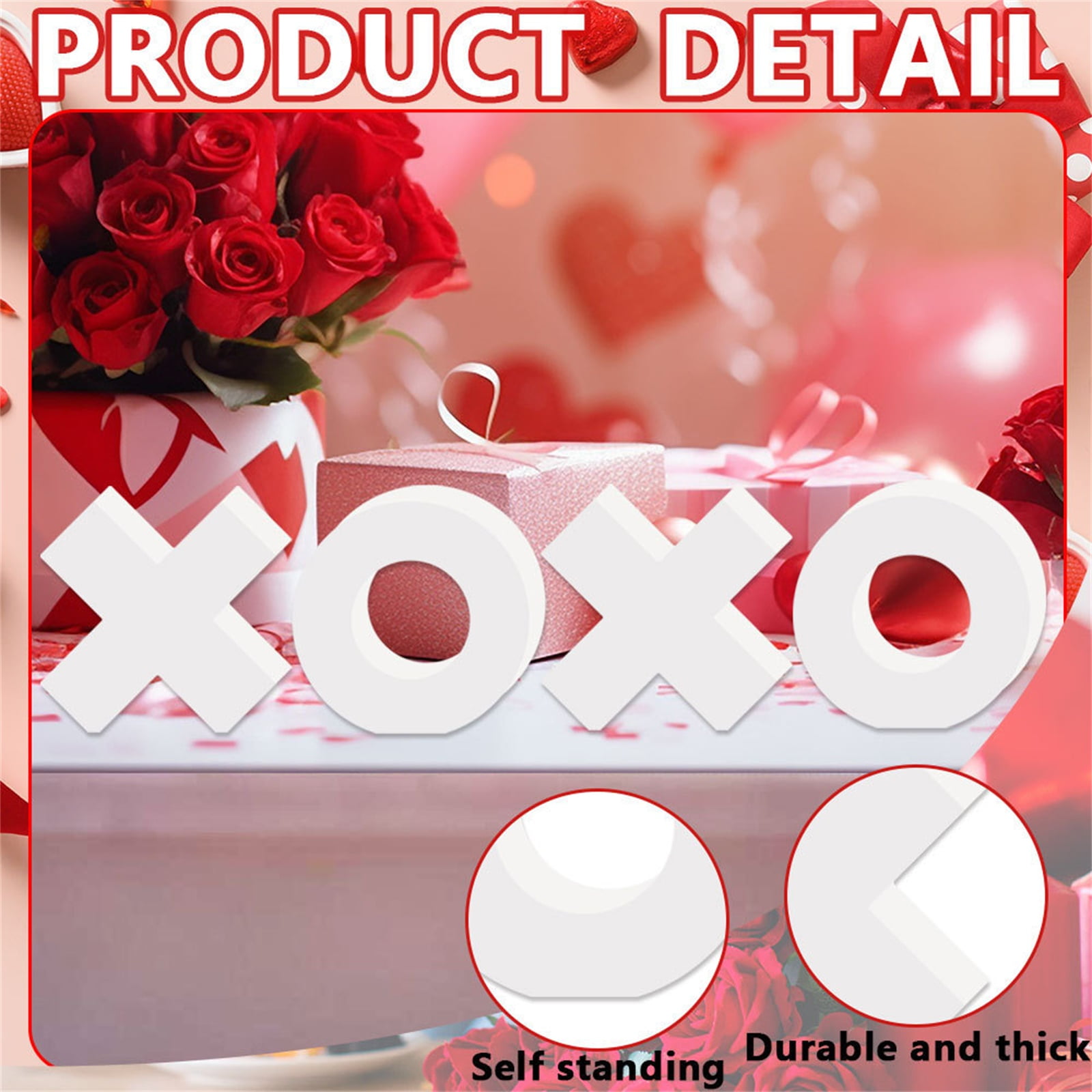 Valentine's Day Decorative Heart-shaped Arrangement - XFB018 White XOXO ...