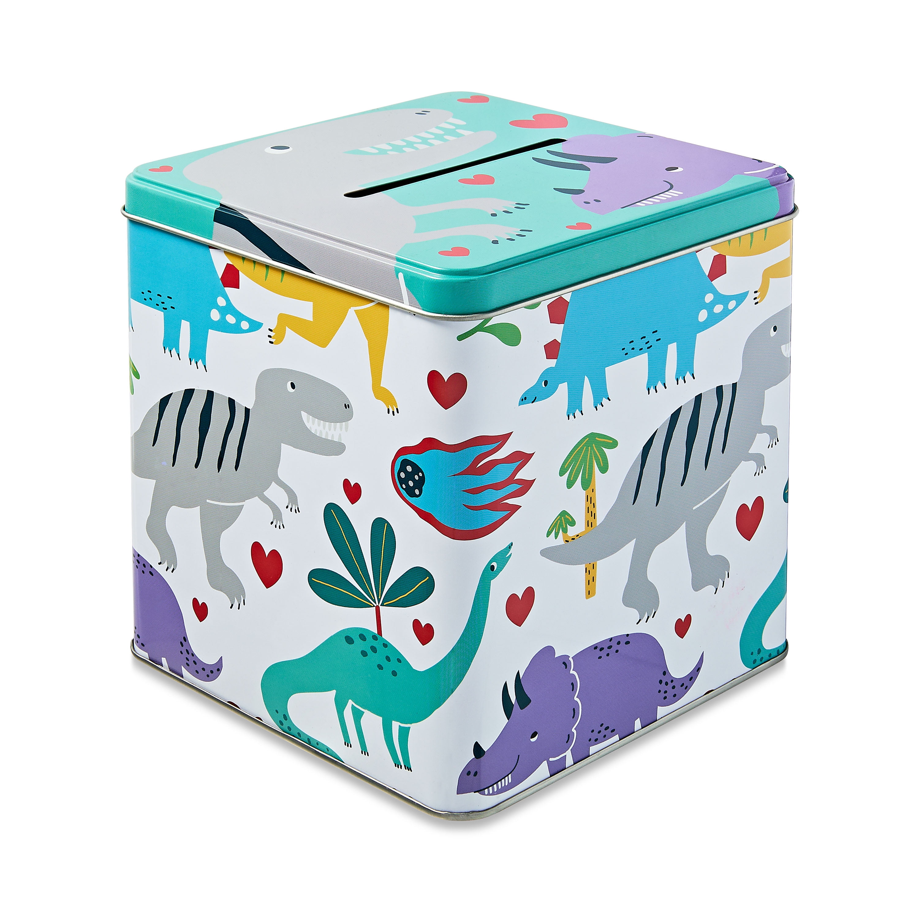 Valentine's Day Dinosaur Tin Mailbox, by Way To Celebrate - Walmart.com