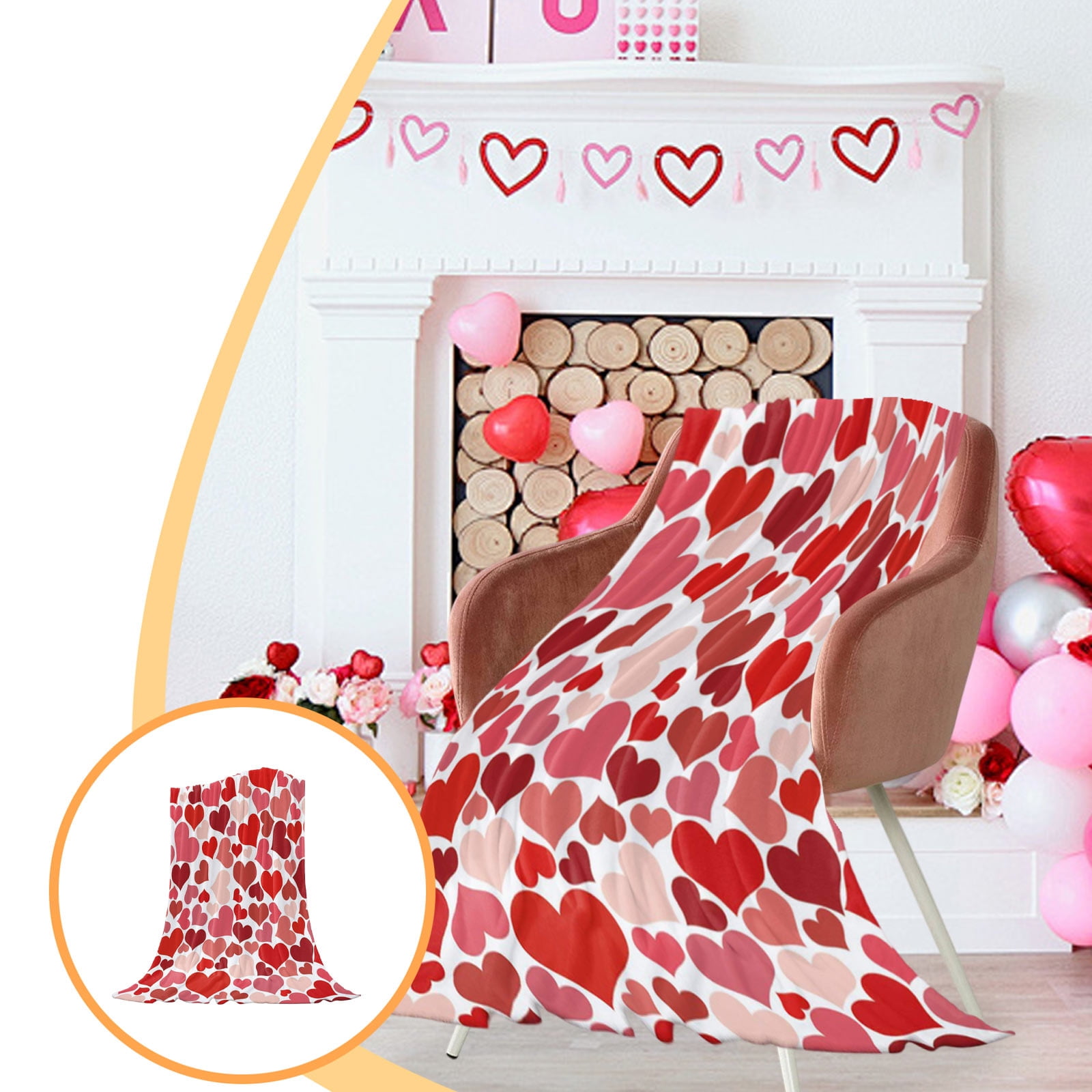 Valentine's Day Fleece Throw BlanketValentine's Day Blanket Romantic ...