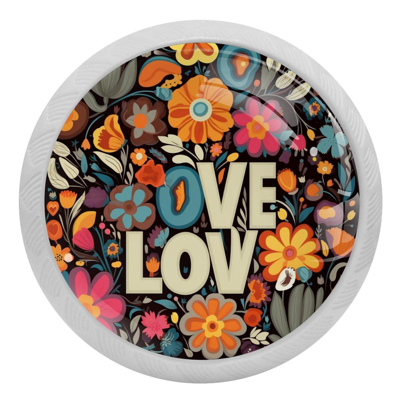 Valentine's Day Fluorescent Drawer Pulls with Screws - Round 4-Pack ...
