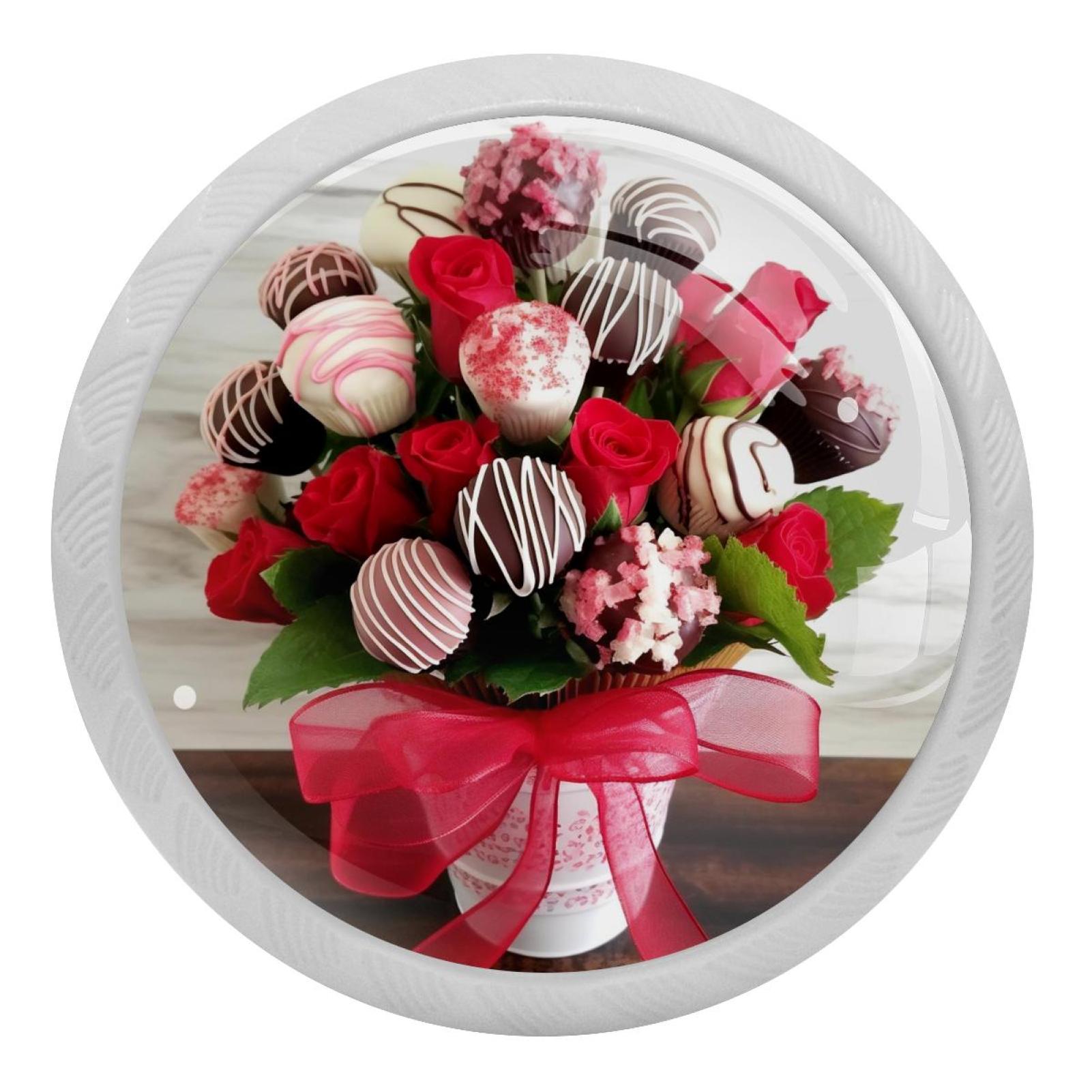 Valentine's Day Fluorescent Glow-in-the-Dark Cabinet Door Knobs - Round ...