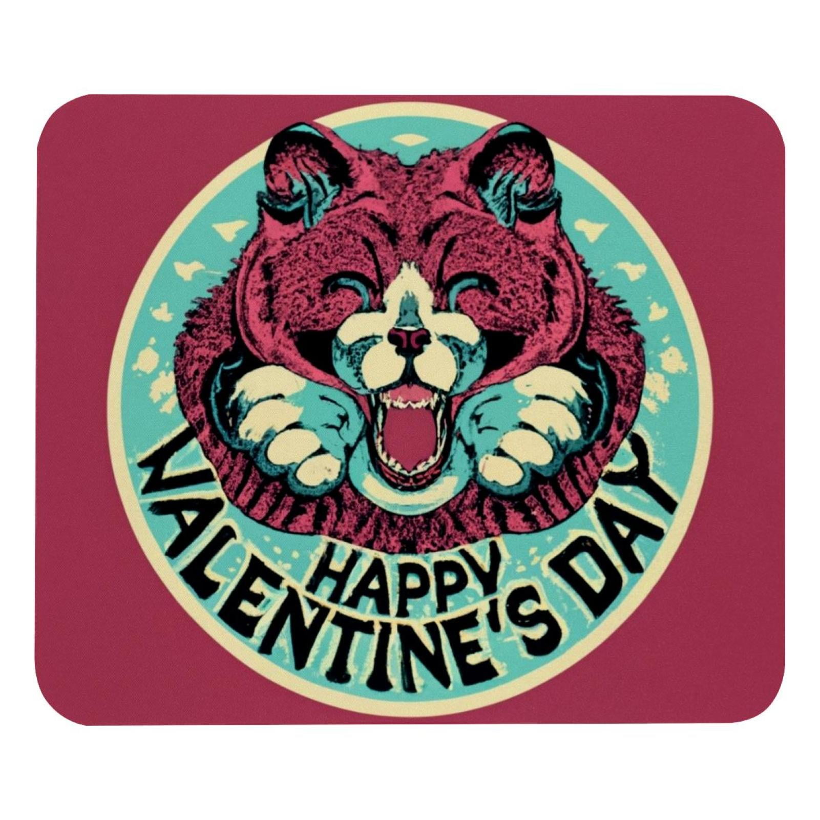Valentine's Day Font Mouse Pad, Personality Design Rubber Base for ...