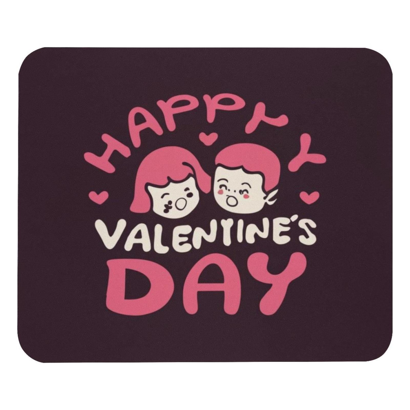 Valentine's Day Font Mouse Pad, Personality Design Rubber Base for ...