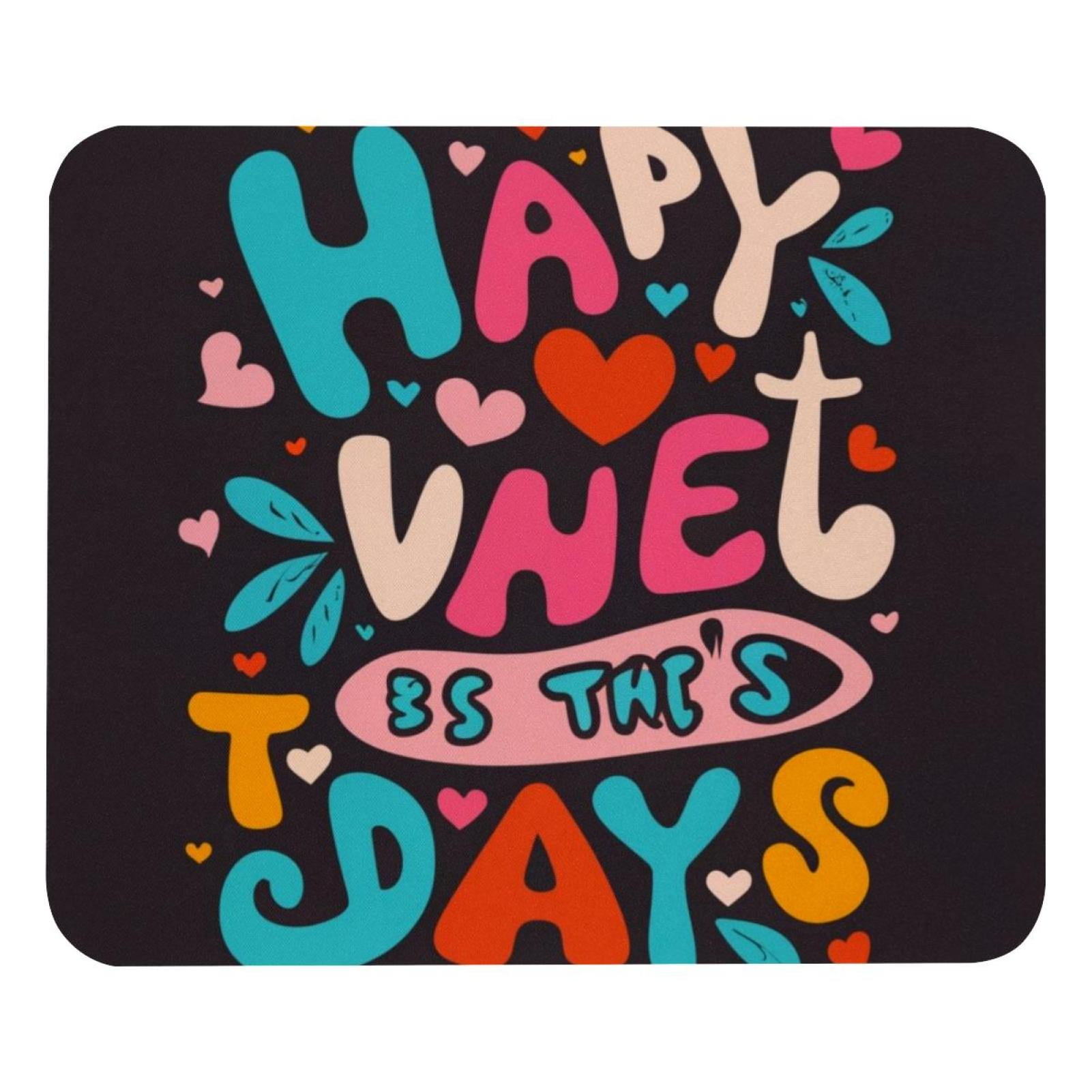 Valentine's Day Font Mouse Pad, Personality Design Rubber Base for ...