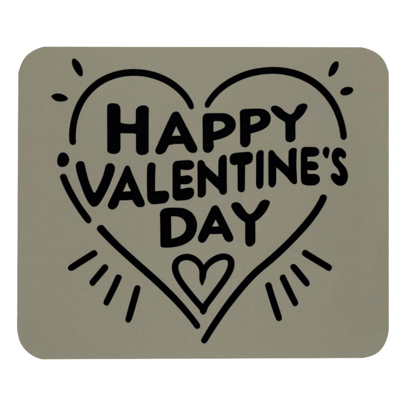 Valentine's Day Font Mouse Pad, Personality Design Rubber Base for ...