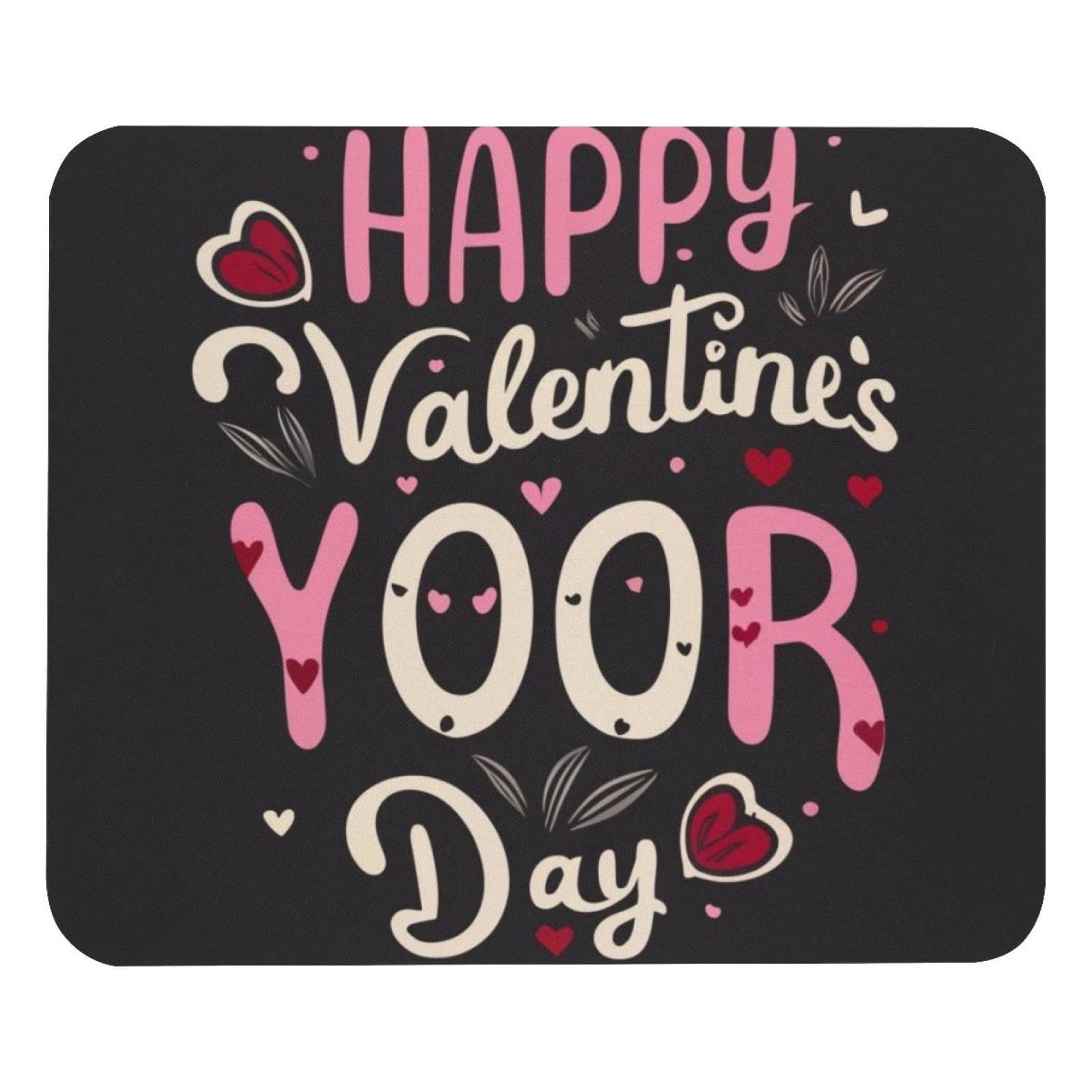 Valentine's Day Font Mouse Pad for Wireless Mouse Home Office Desk ...