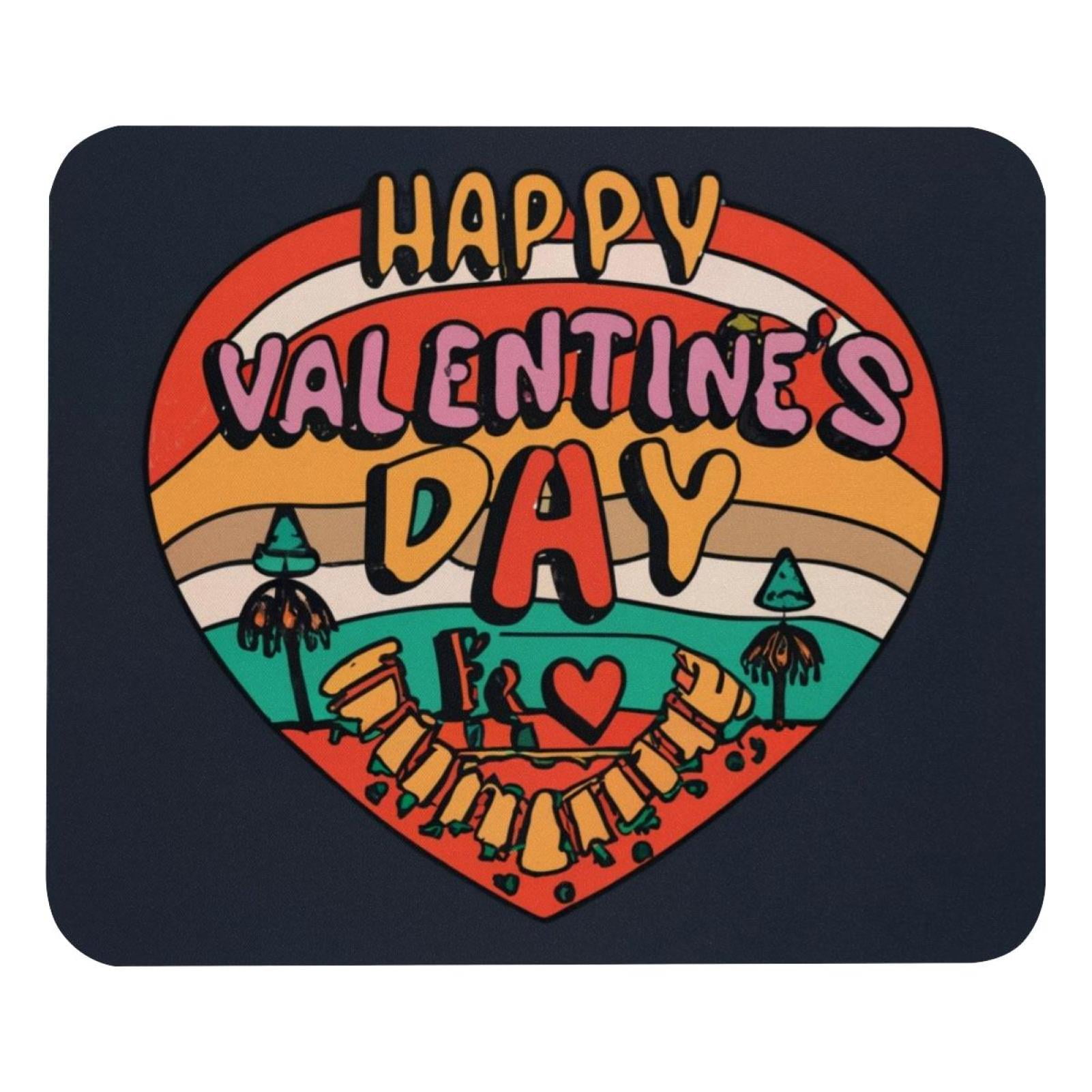 Valentine's Day Font Mouse Pad for Wireless Mouse Home Office Desk ...