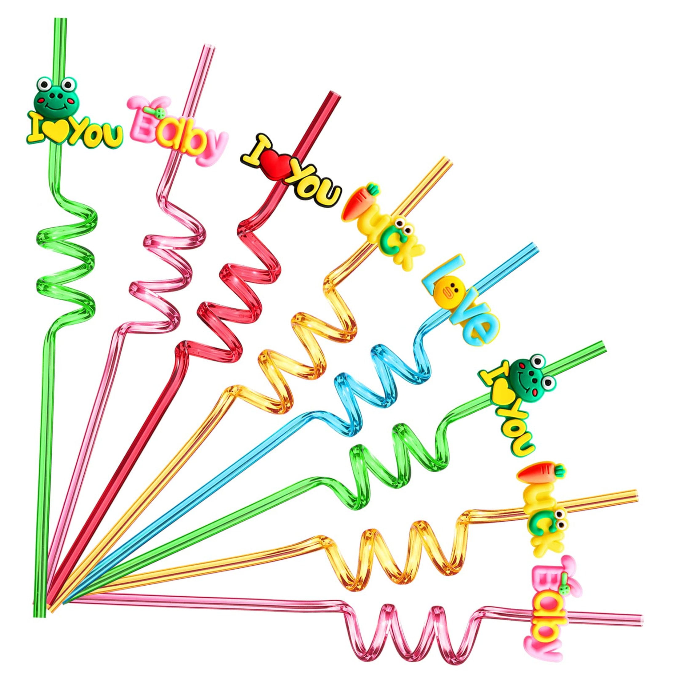 Valentine's Day Fun Straws Set - Kids Party Favors & Goodie Bag Gifts ...