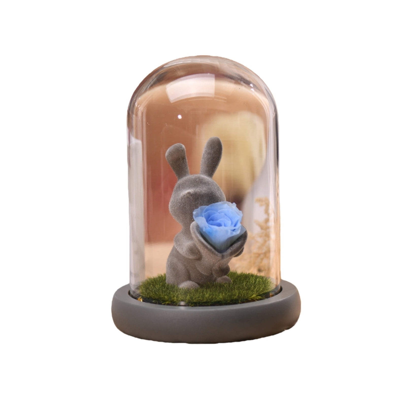 Valentine's Day Gift, Confession Rose Rabbit, Eternal Life Flower Glass ...