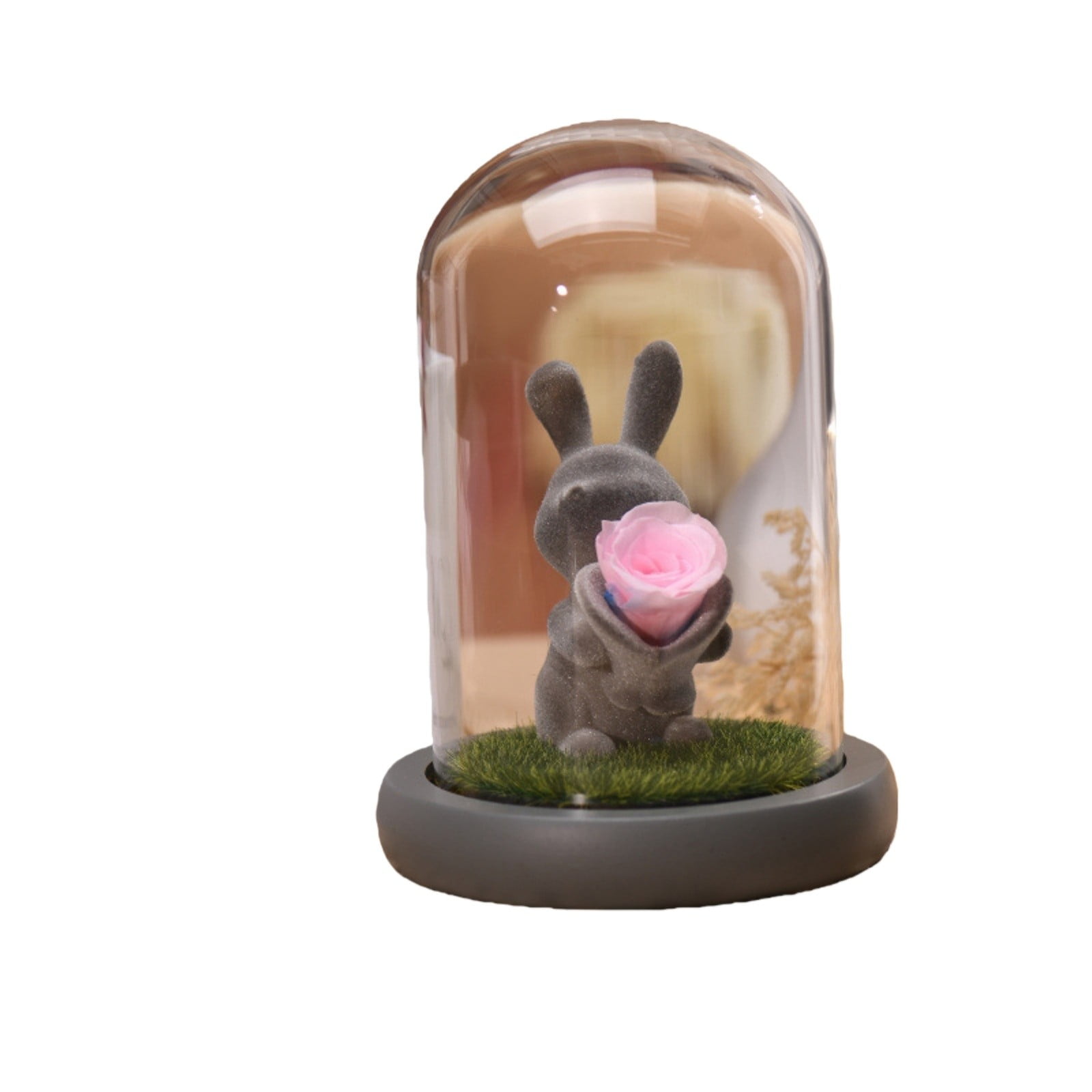 Valentine's Day Gift, Confession Rose Rabbit, Eternal Life Flower Glass ...