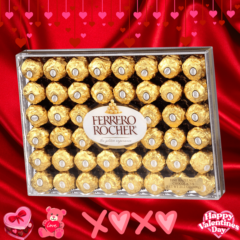 Valentine's Day Gift Ferrero Rocher Diamond Box Hazelnut Milk Chocolate ...