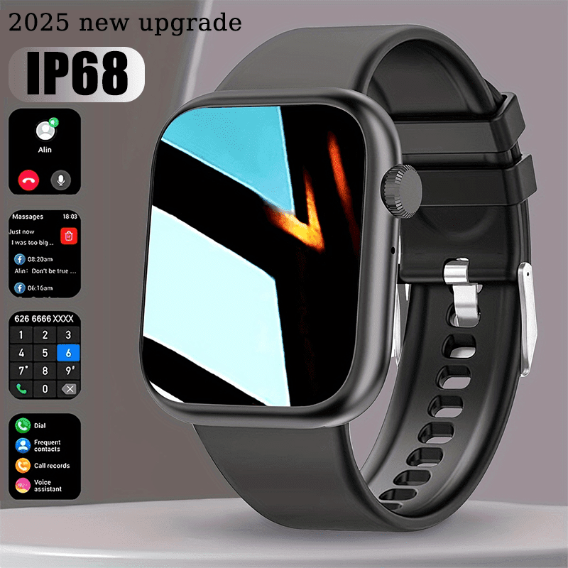 IP68 Swim-Proof Smartwatch, Bluetooth Calling, HD Display, Music ...