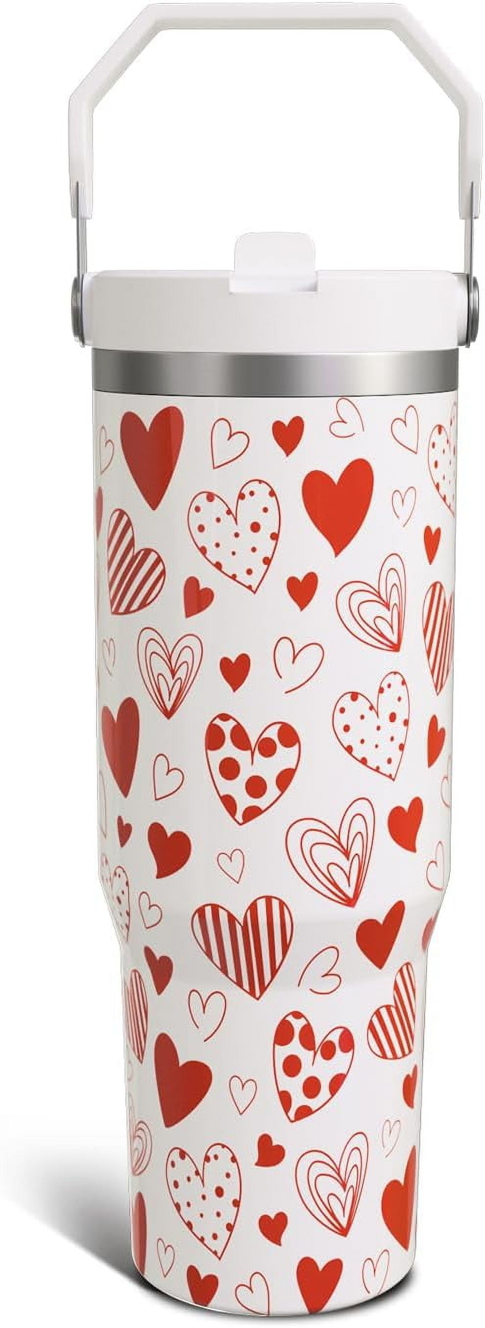 Valentine''s Day Gifts for Women Girls, 30 Oz Tumbler with Top Handle ...