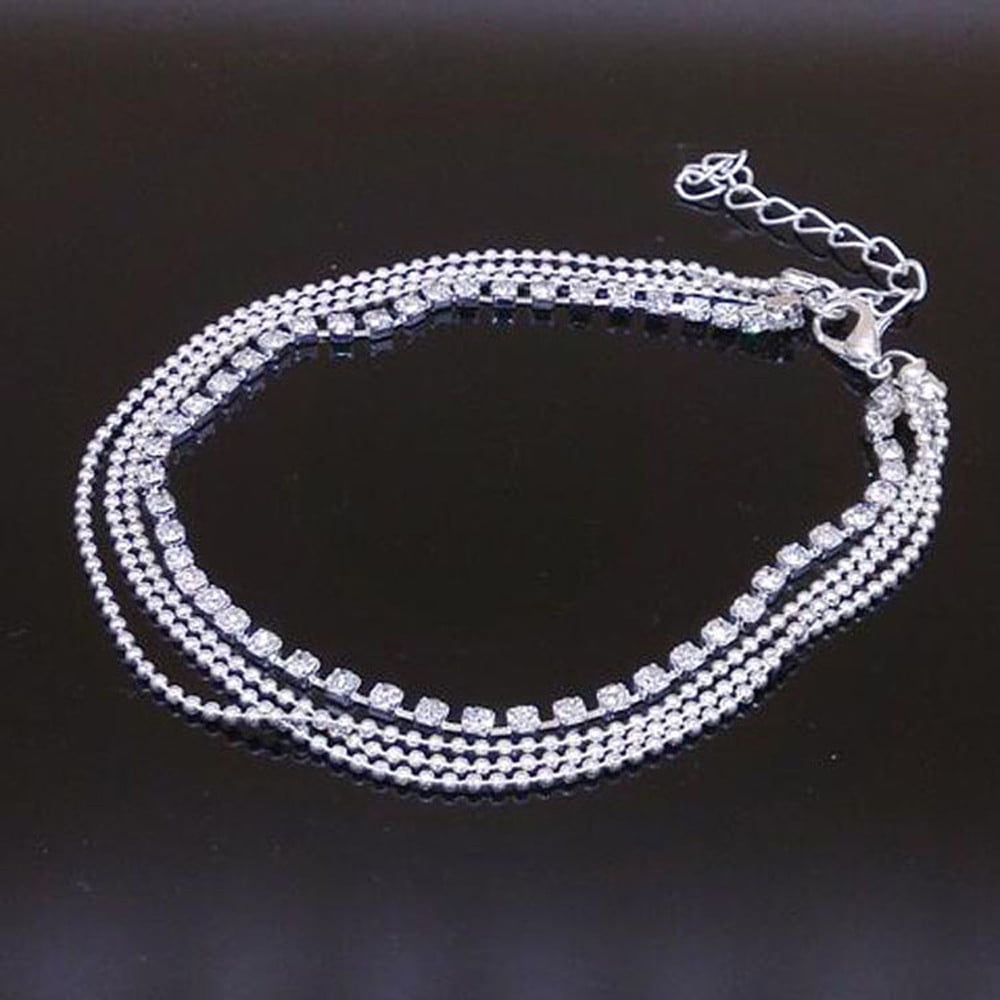 Valentine's Day Gifts for Woman Multi Layer Crystal Ball Bracelet ...