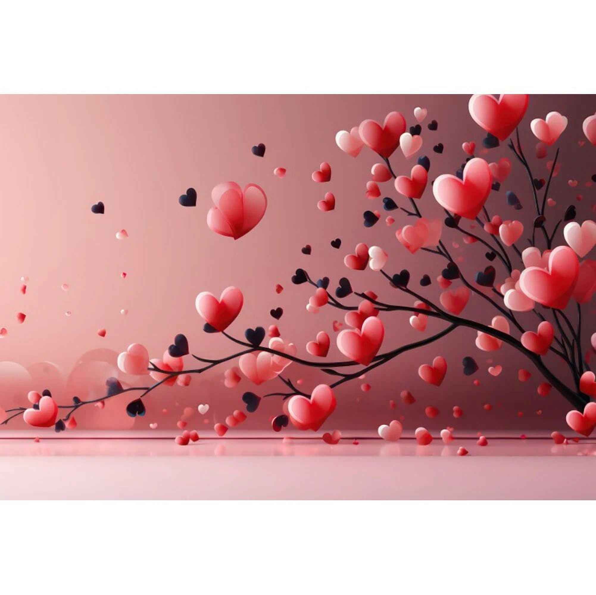 Valentine's Day Glitter Heart Photography Backdrop Love Romantic ...