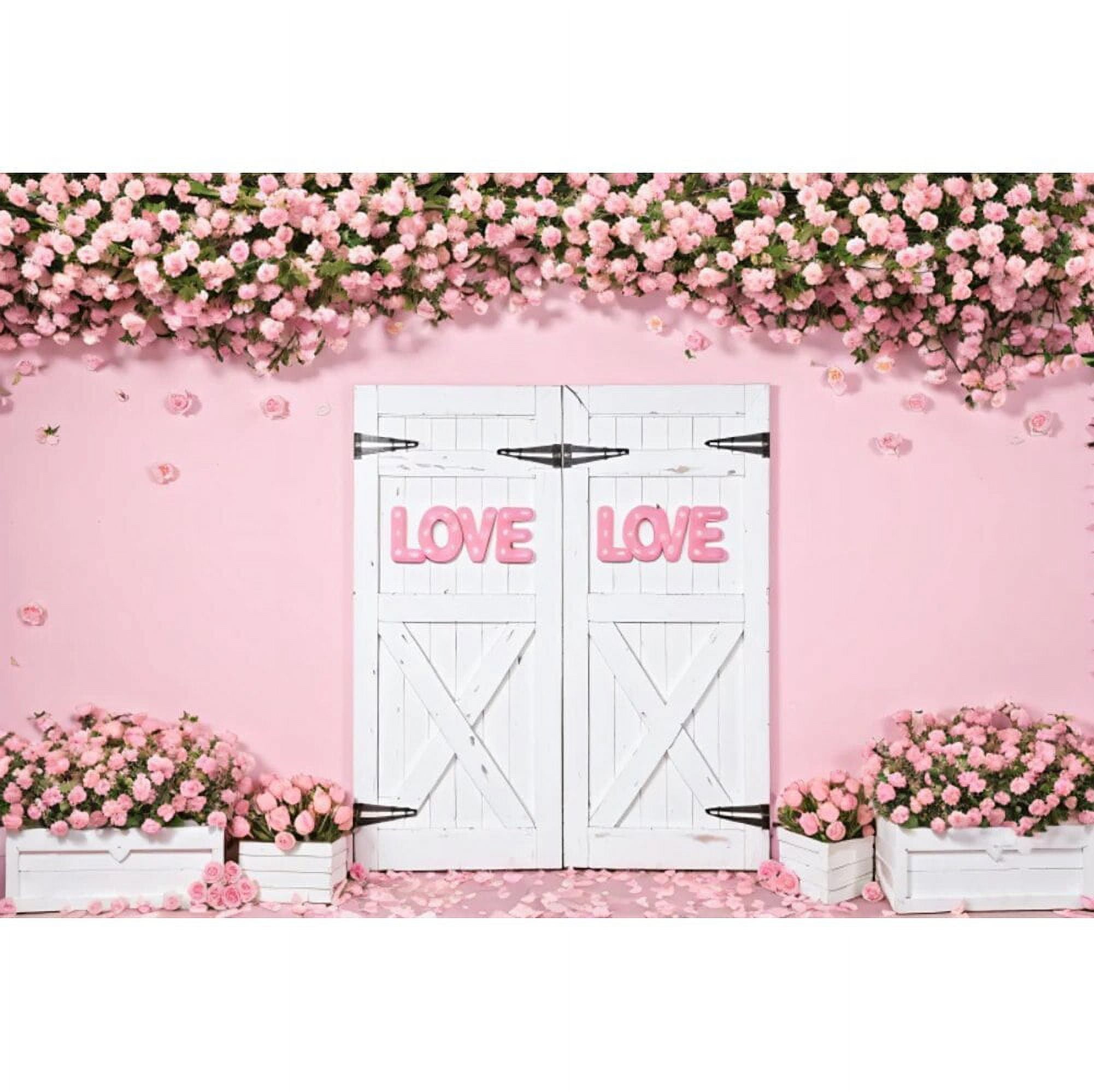 Valentine's Day Glitter Heart Photography Backdrop Love Romantic ...