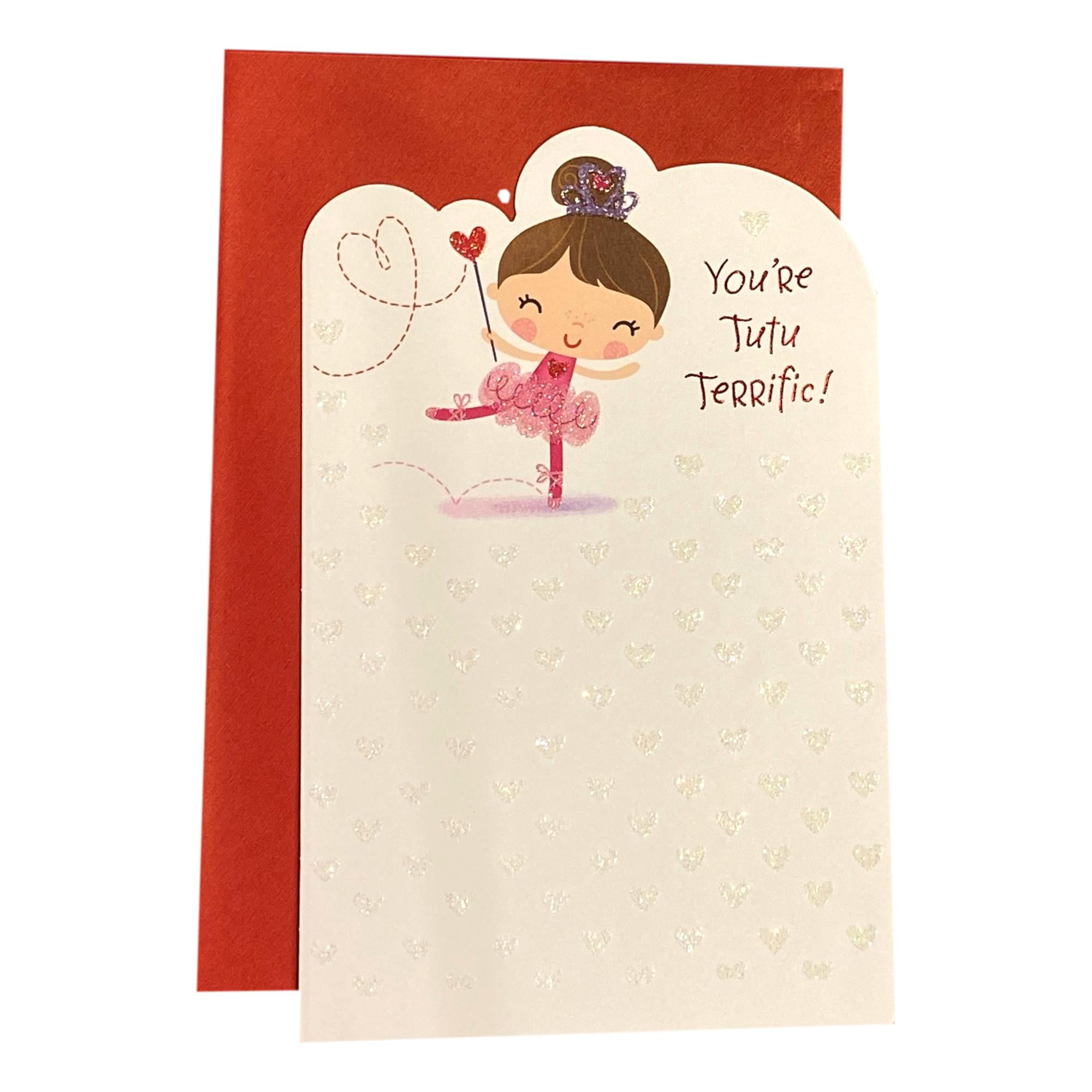 Valentine's Day Greeting Card for Girl - You're Tutu Terrific ...