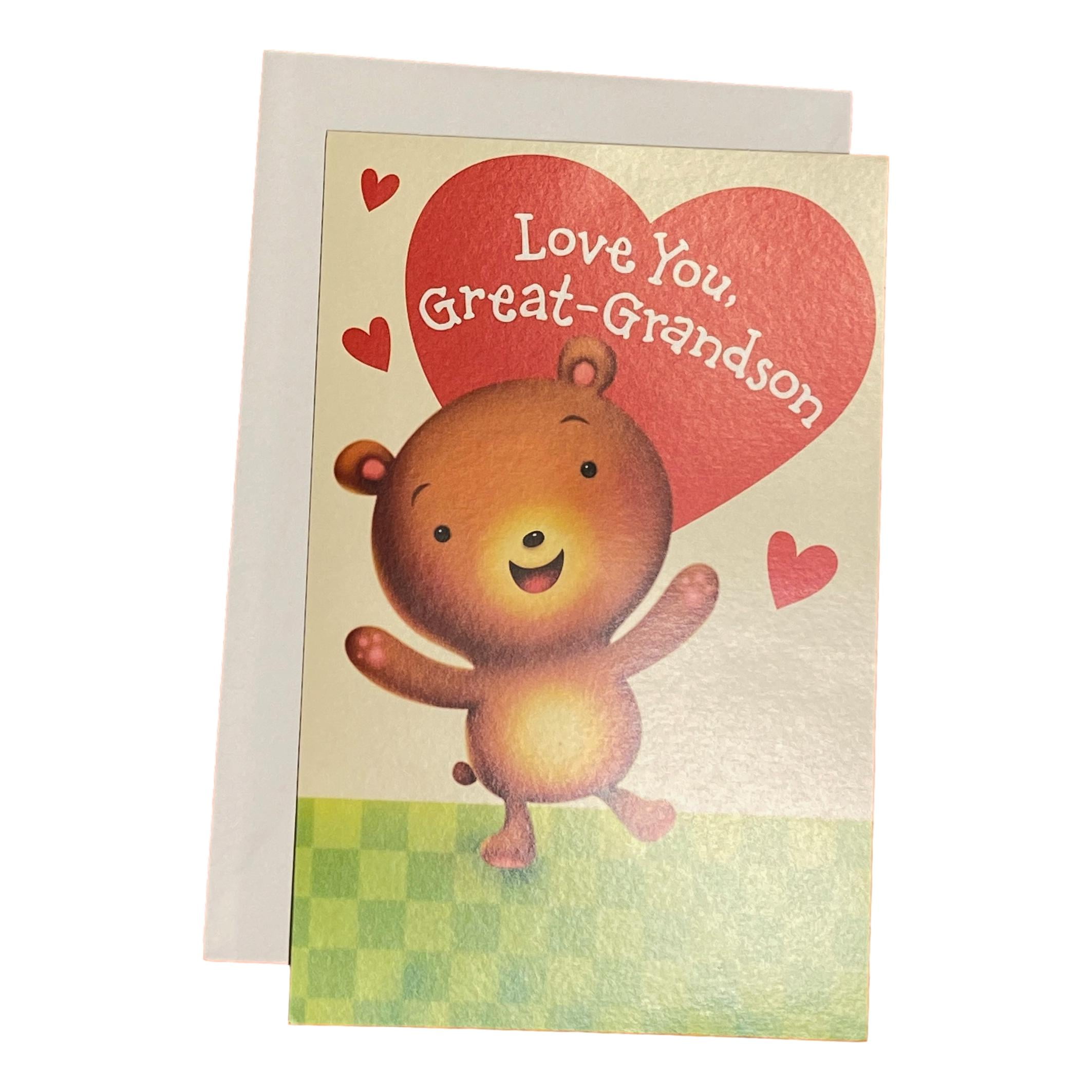 Valentine's Day Greeting Card for Great Grandson - Love You Great ...