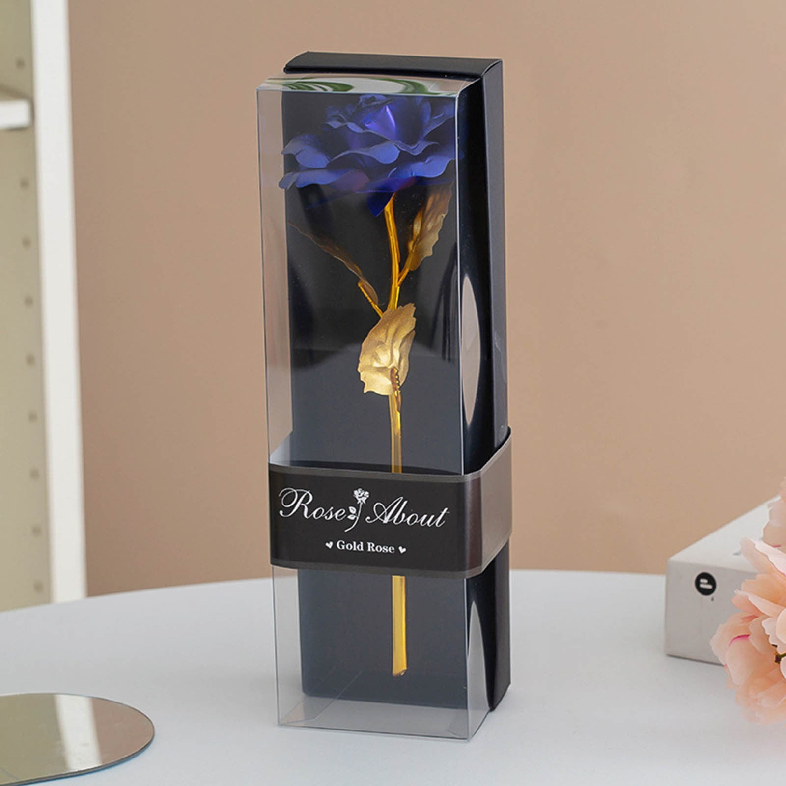 Valentine's Day Handmade Gold Foil Rose Wedding Anniversary Birthday ...