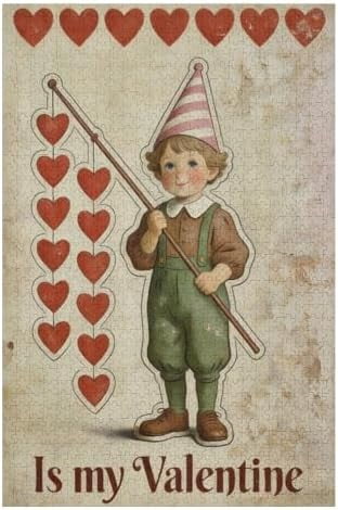 Valentine’s Day Heart 1000 Piece Jigsaw Puzzle for Adults, Romantic ...