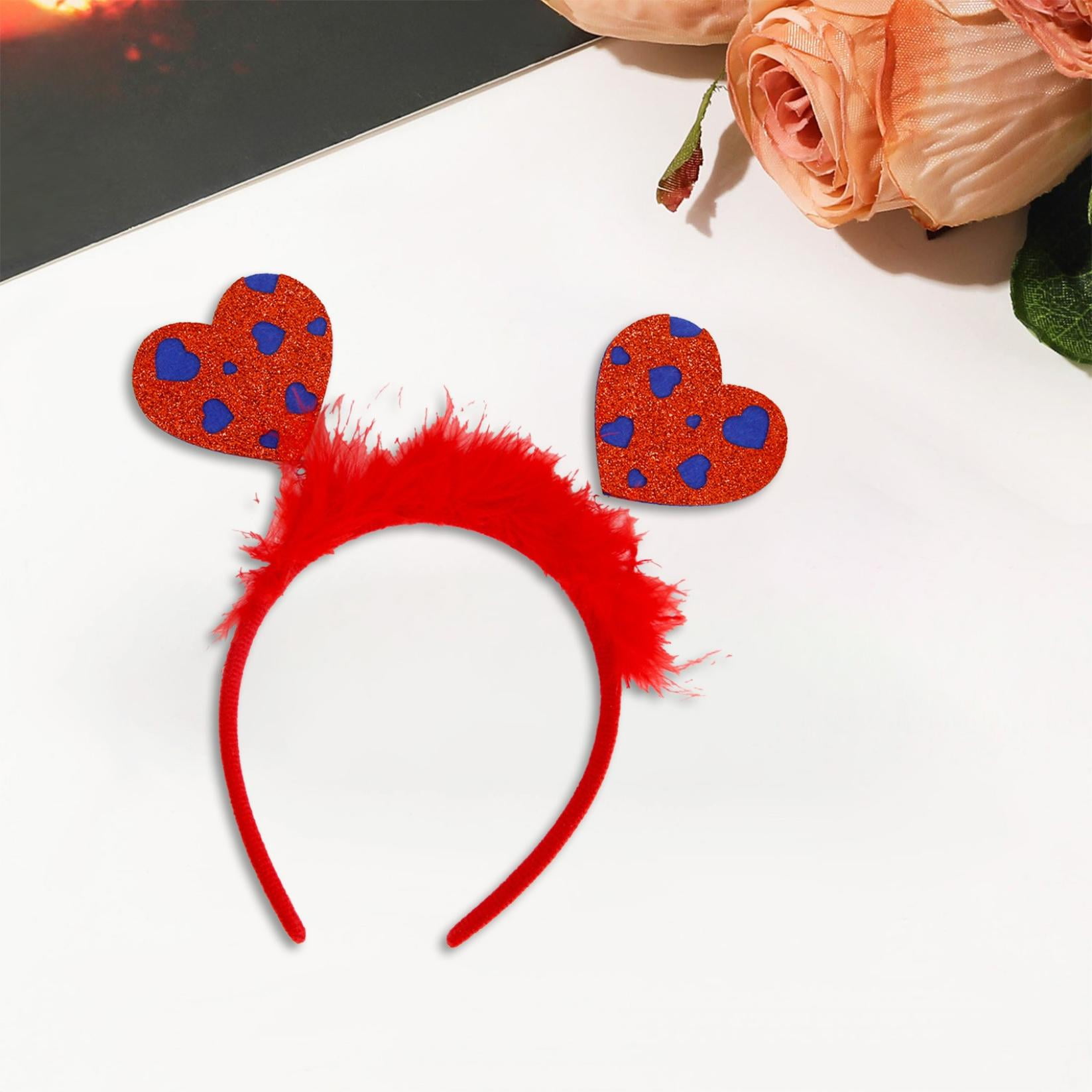 Valentine's Day Heart Headband Gifts for Women Red Headbands for Women ...