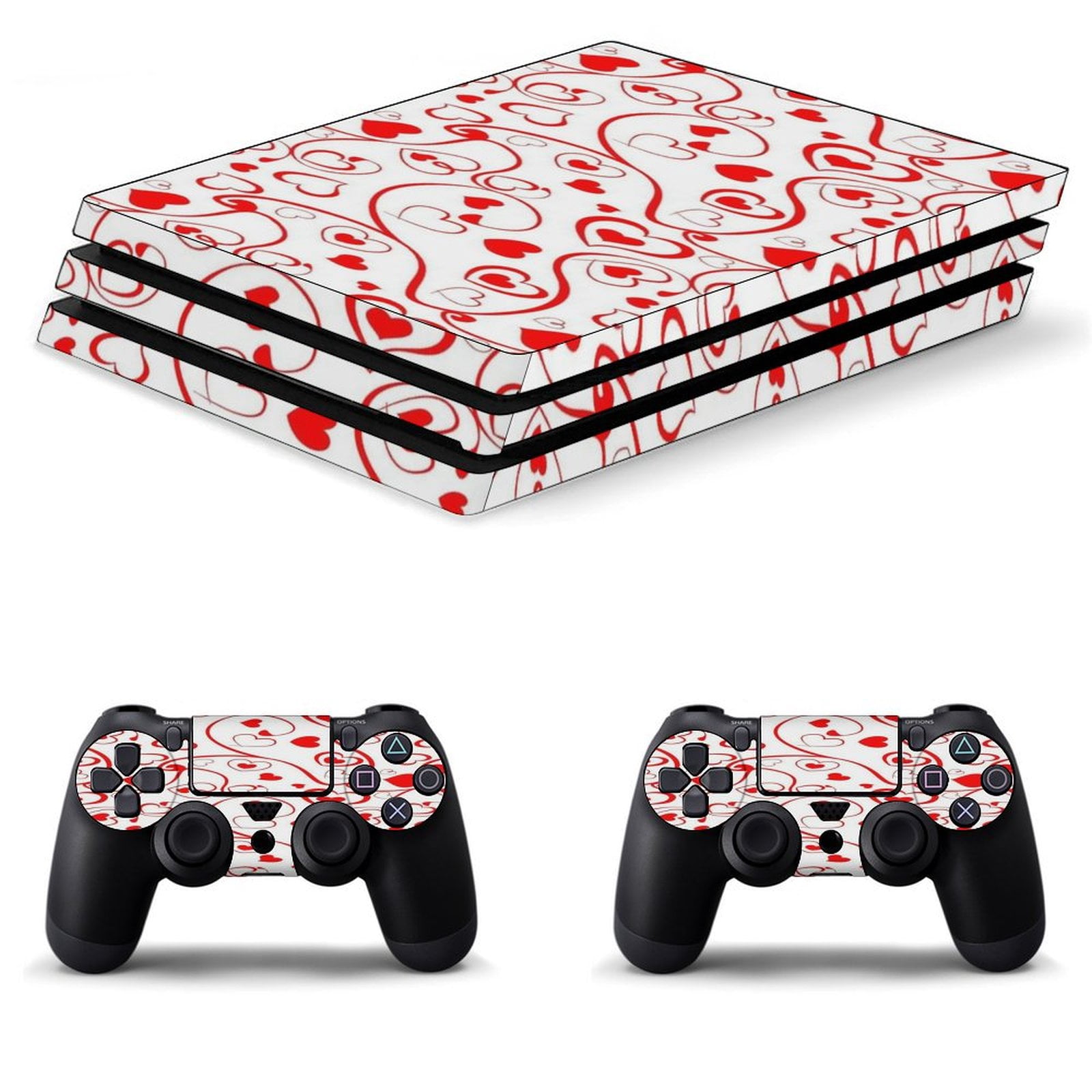Valentine's Day Heart PS4/PS4 Pro/PS4 Slim Skin Sticker For Console And ...
