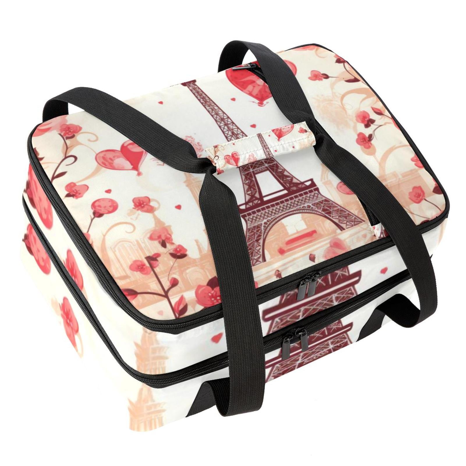 Valentine's Day Insulated Double Layered Lunch Bag with Two ...