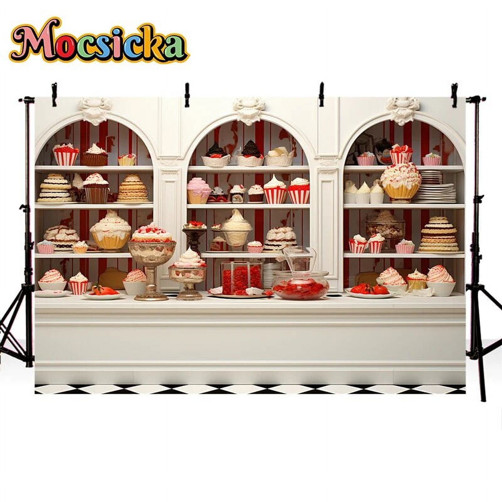 Valentine's Day Kitchen Backdrop Photography Love Cake Romantic ...