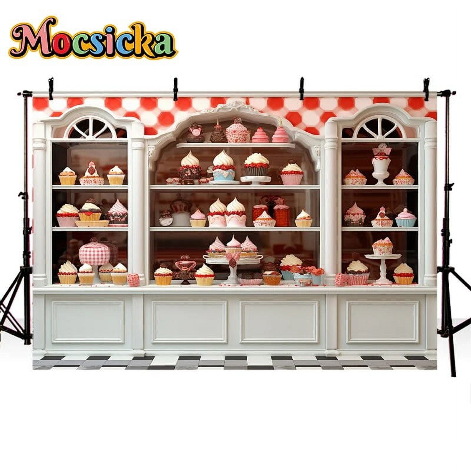 Valentine's Day Kitchen Backdrop Photography Love Cake Romantic ...