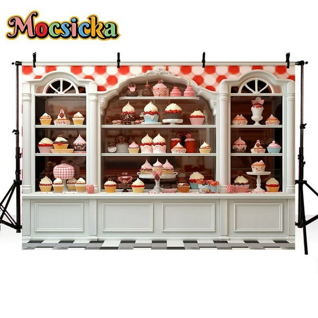 Valentine's Day Kitchen Backdrop Photography Love Cake Romantic ...