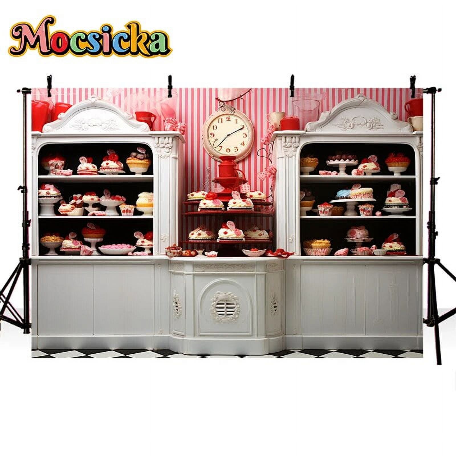 Valentine's Day Kitchen Backdrop Photography Love Cake Romantic ...